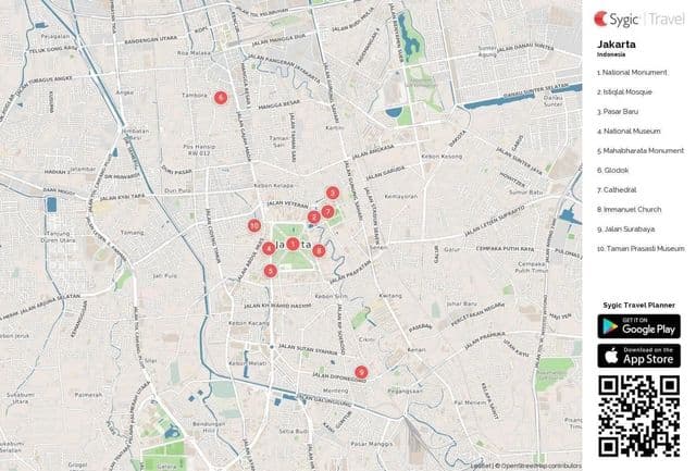 Jakarta tourist map | Jakarta Map 360